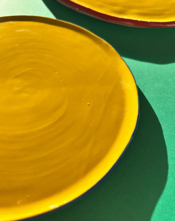 Yellow Ceramic Salad Plate – Vendema